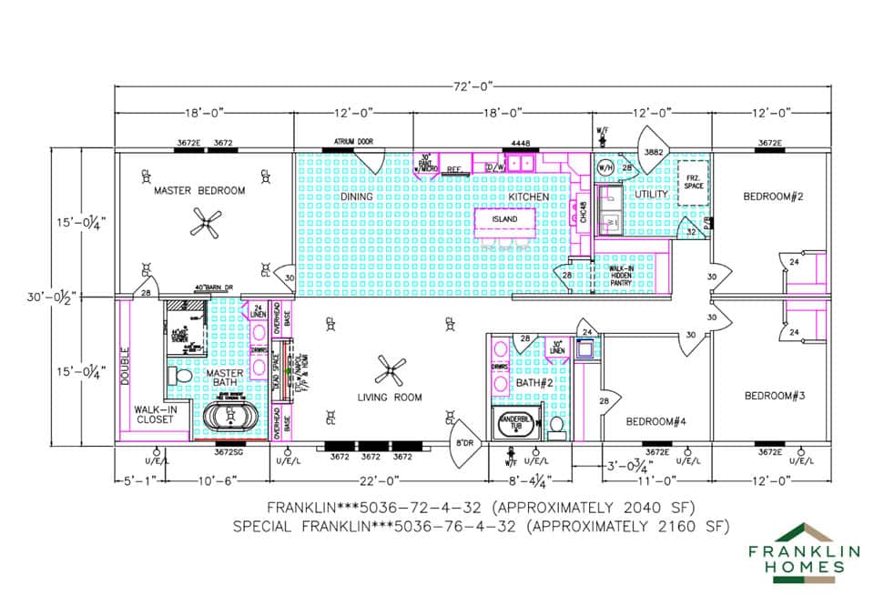 4 Bedroom Floor Plan: The Riverview - Hawks Homes